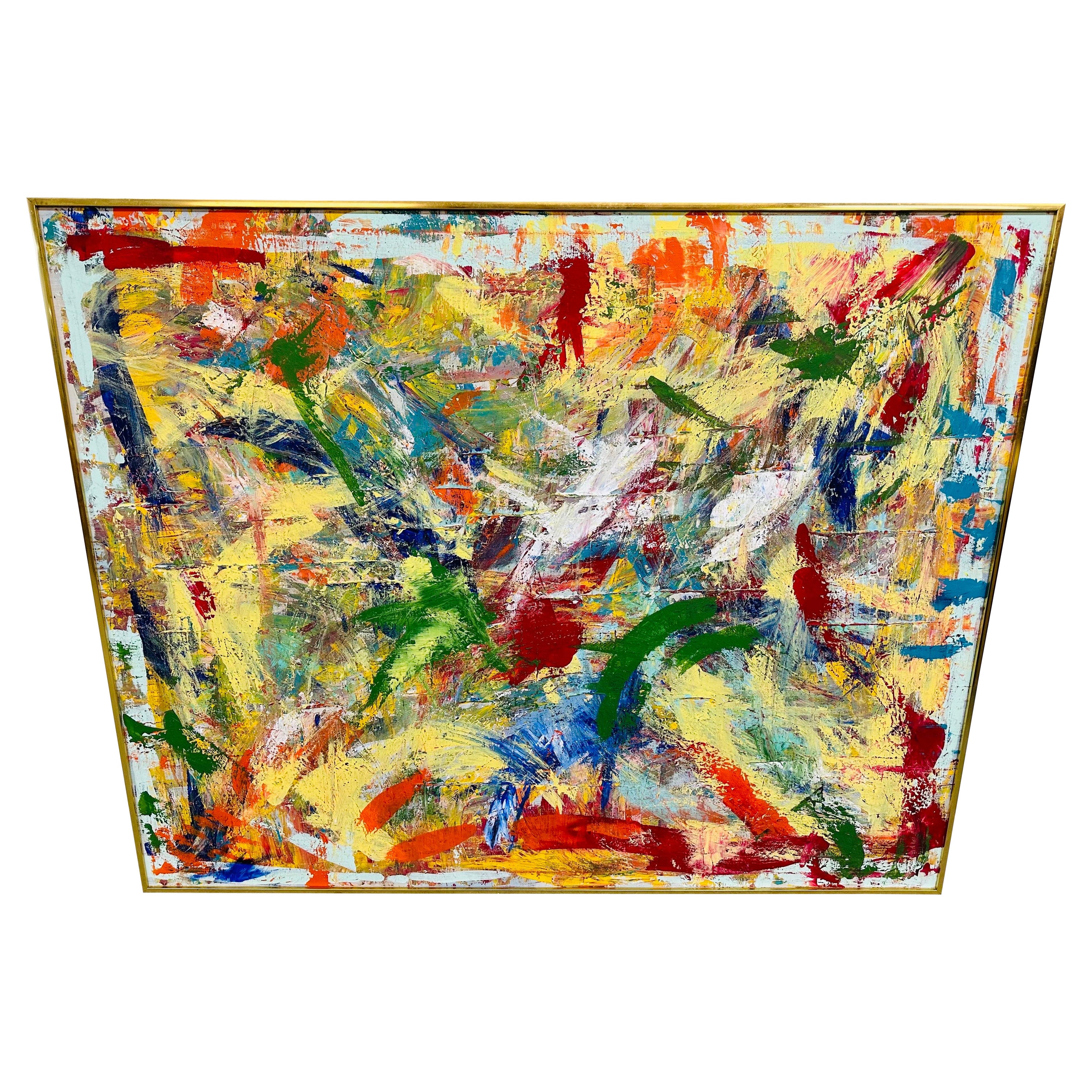 Abstract Expressionist Painting by Jean Sampson; "Pushing Color" at ...
