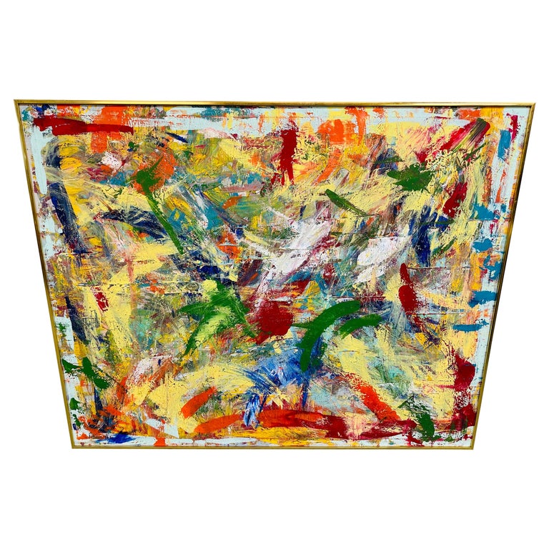 Large Modern Expressionist Abstract Painting For Sale at 1stDibs
