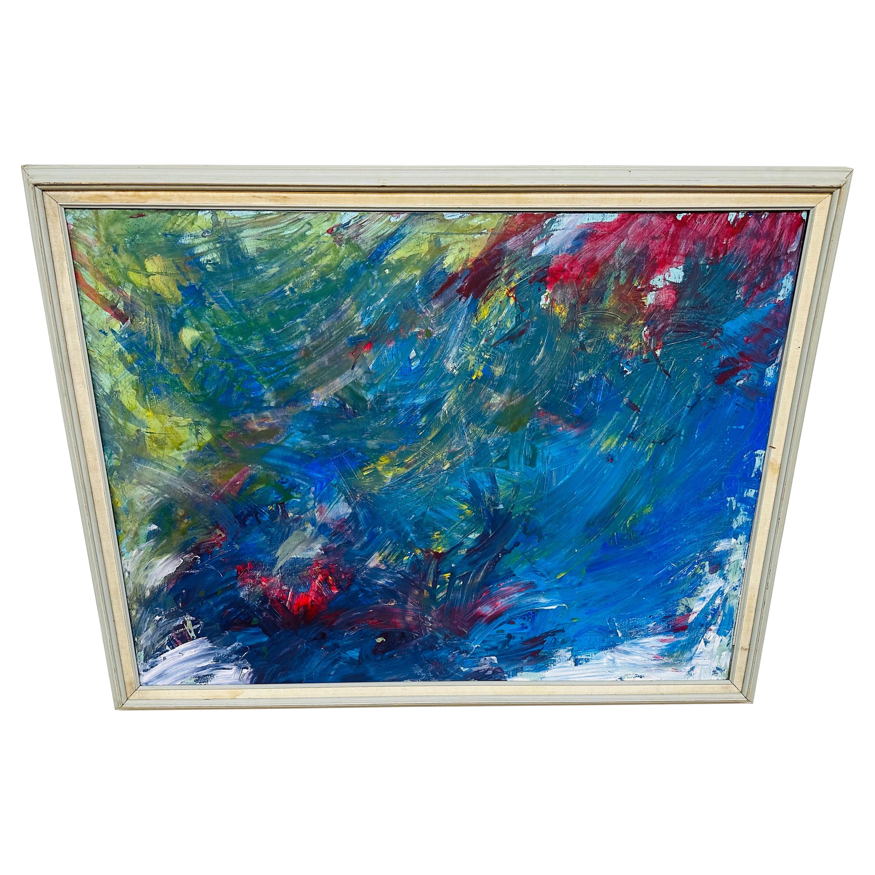 Emerson Woelffer Abstract Expressionist Painting, 1955 at 1stDibs