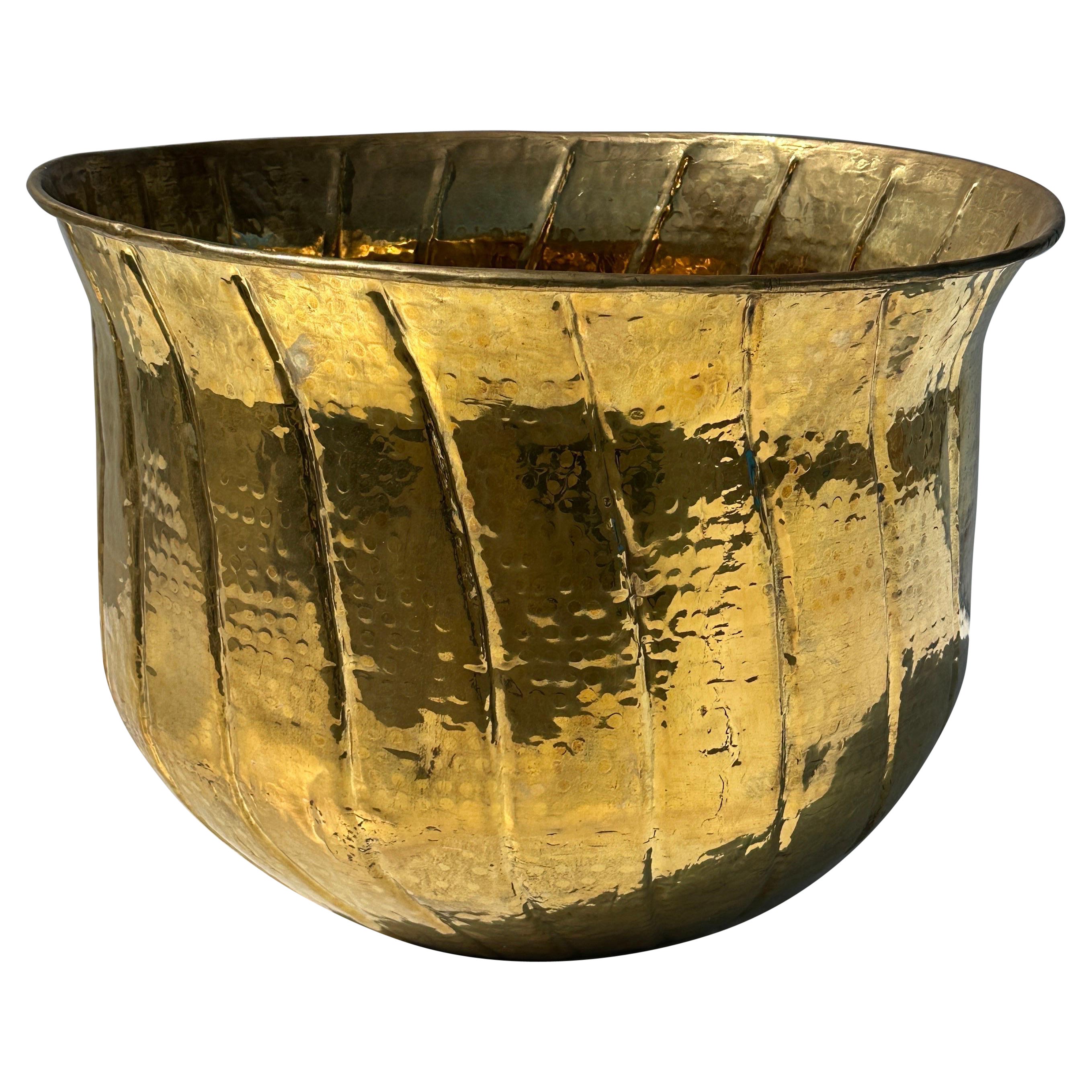 Large Brass Planter For Sale at 1stDibs