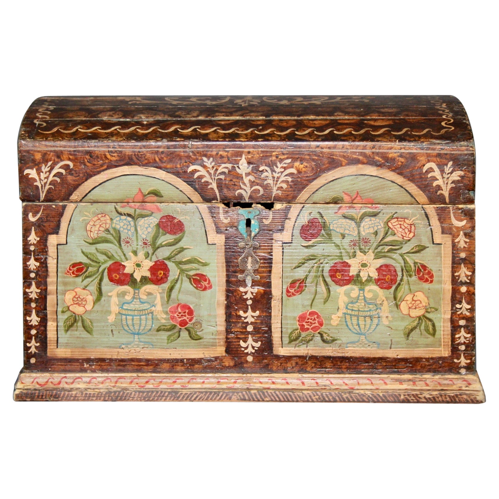 Painted Trunks - 550 For Sale on 1stDibs | antique painted trunk, hand ...
