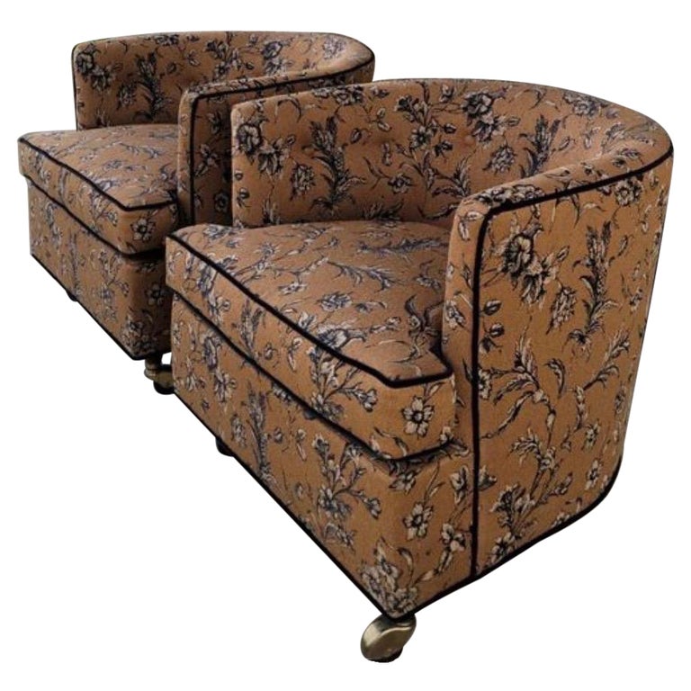 Vintage 1960s Flair Club Chairs by Bernhardt Newly Renovated, a Pair ...