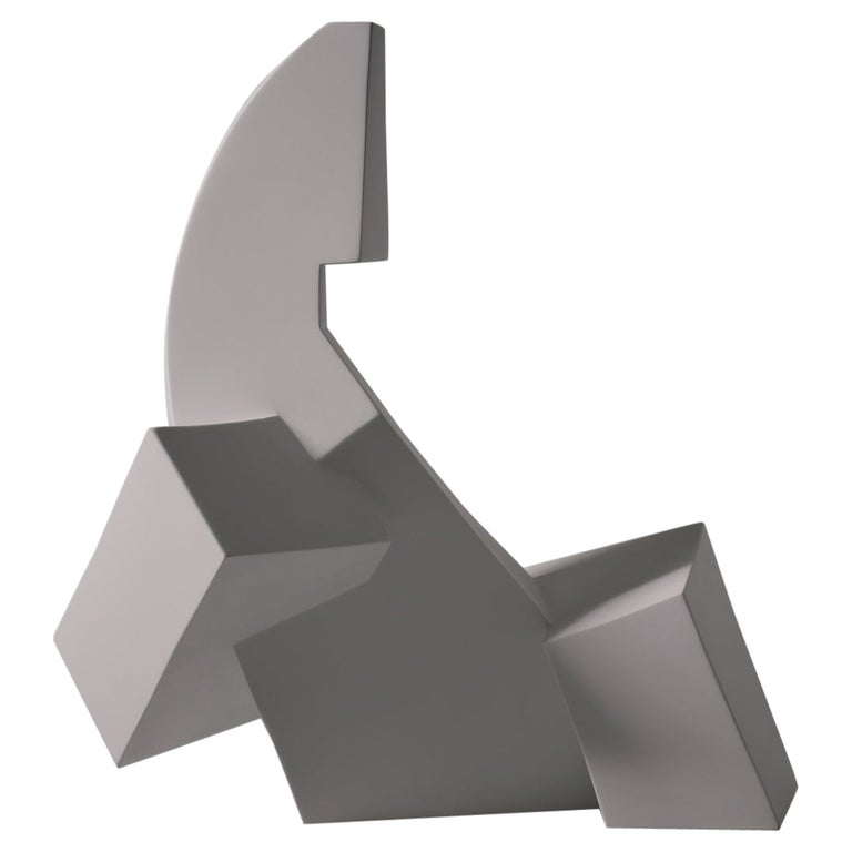 Abstract Cubist plaster sculpture, 1960s For Sale at 1stDibs