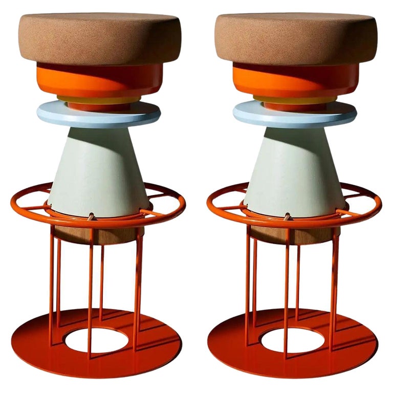 Ensemble de 2 tabourets Tembo hautement colorés, Note Design Studio En ...