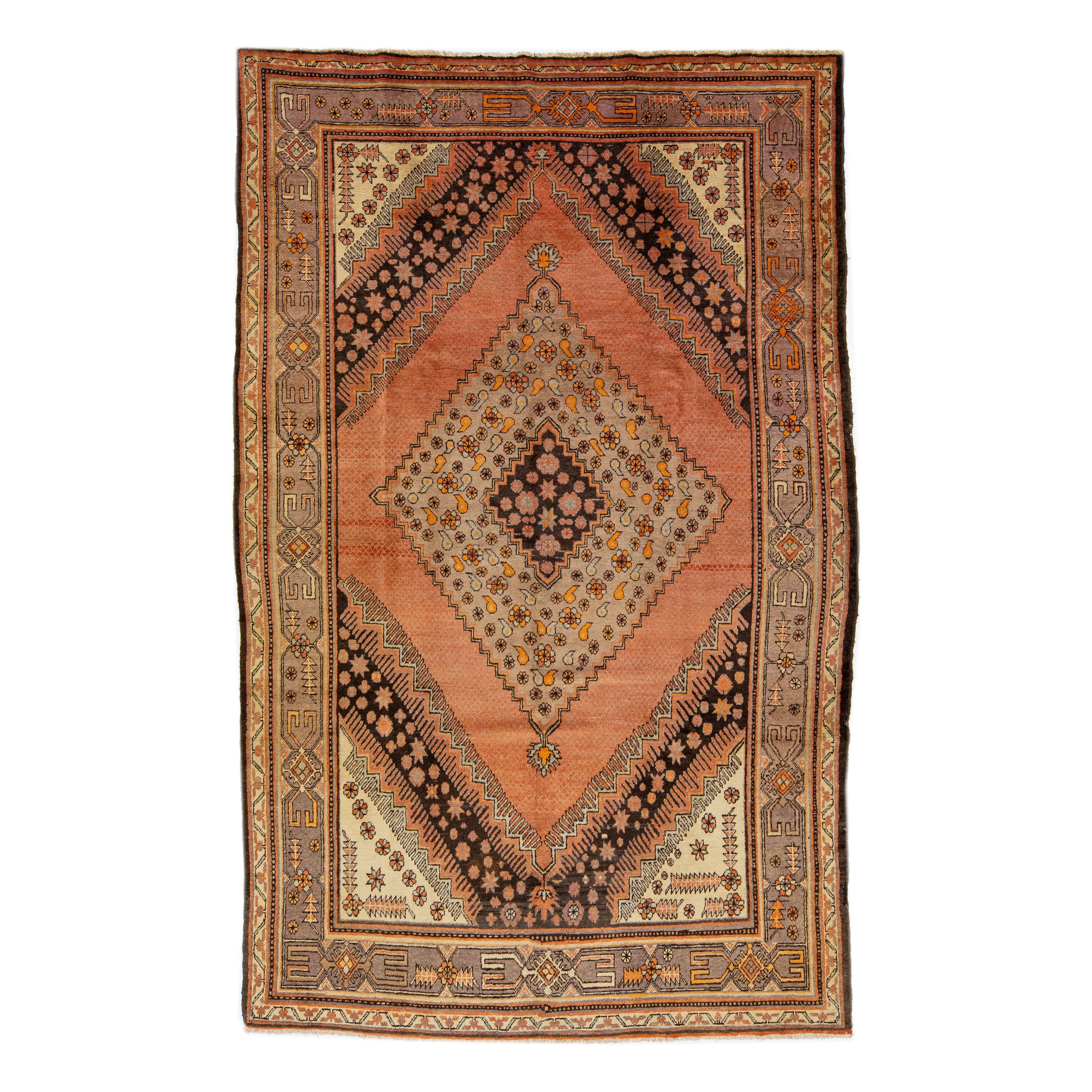 Authentic 1850s Samarkand Handmade Silk Rug For Sale at 1stDibs