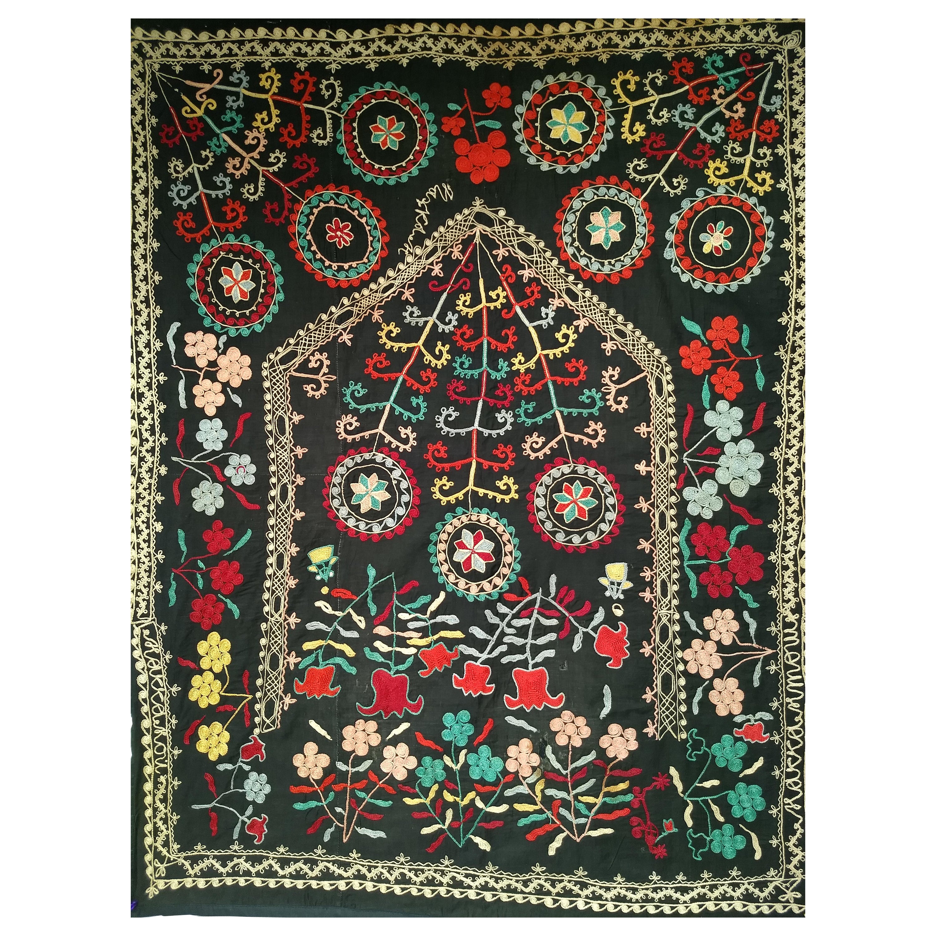 broderie vintage Suzani En vente sur 1stDibs