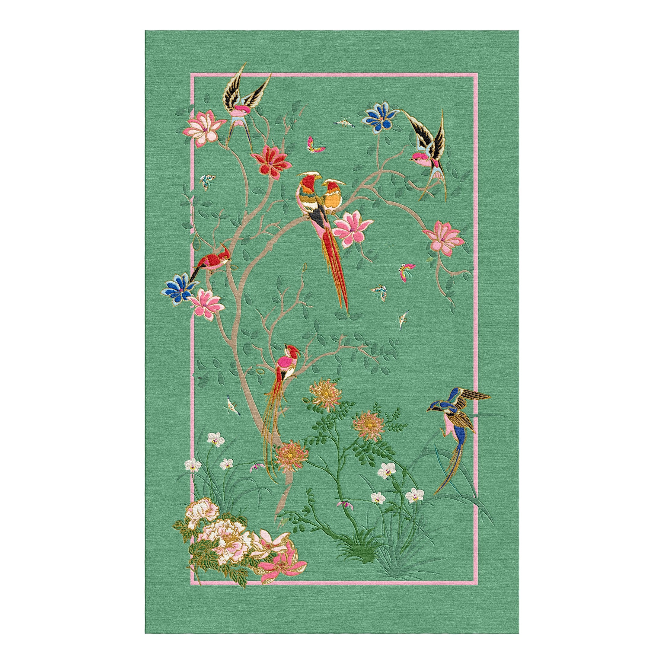 Eternal Toile - Hand Knotted Rug in Wool and Silk by Wendy Morrison For ...