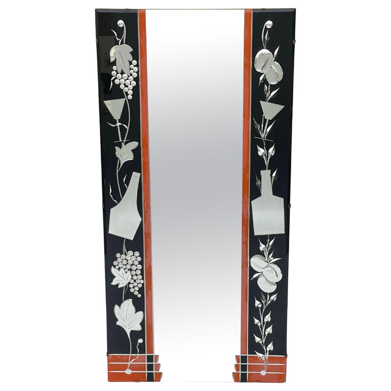 Cocktail Hour Eglomise Mirror For Sale at 1stDibs