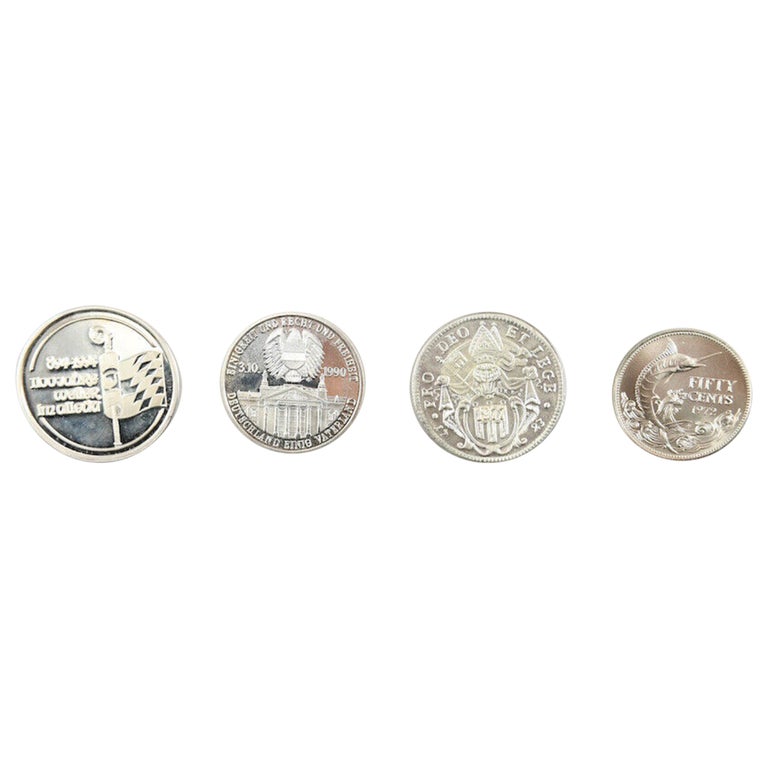 Lot of 4 Silver Coins, 54.5g 1h200 For Sale at 1stDibs