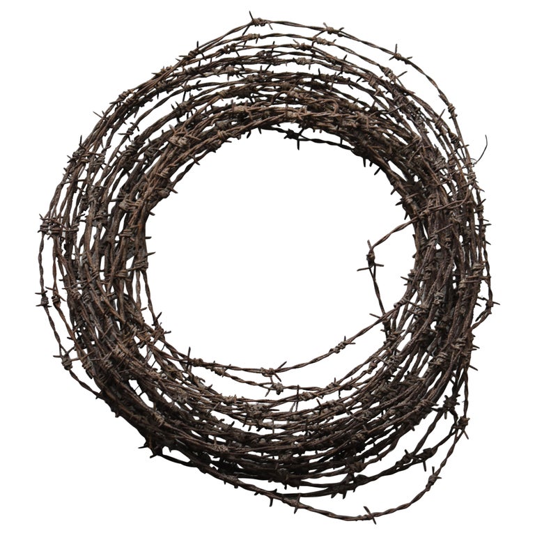 Japanese Antique Bundle of Barbed Wire 1940s-1970s / Wall Decoration ...