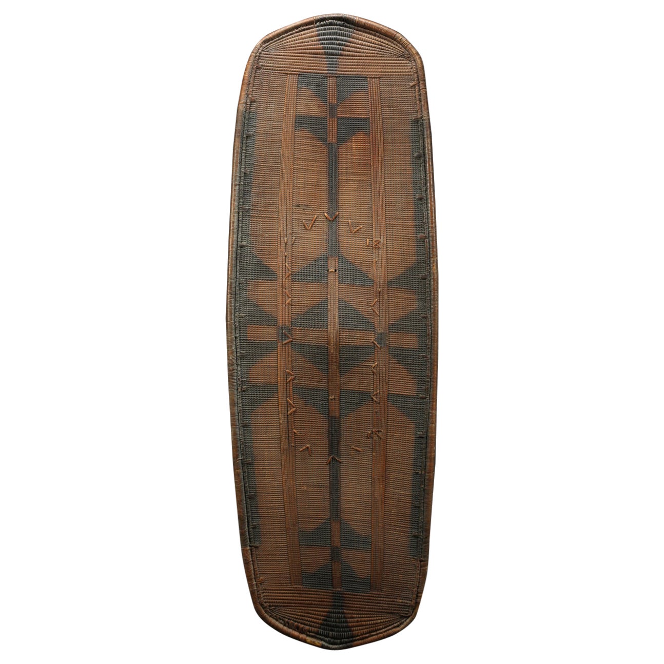 20th Century Rattan and Wicker African Shield at 1stDibs