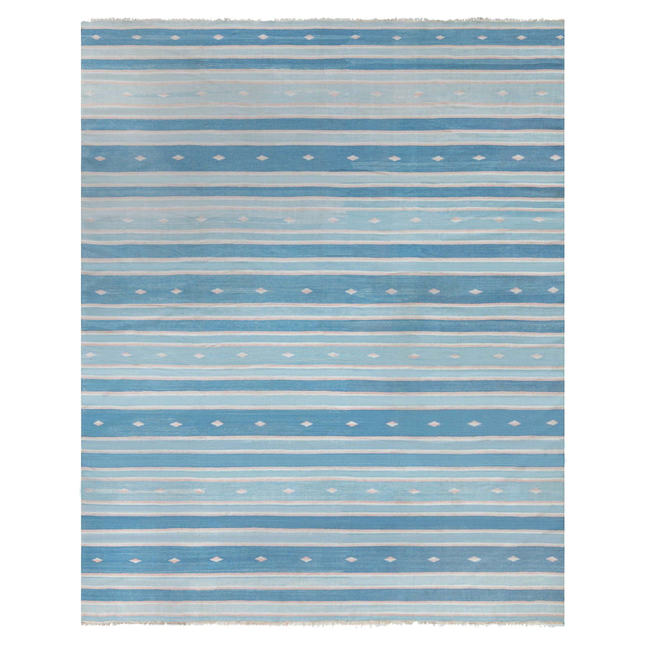 Doris Leslie Blau Collection Vintage Indian Dhurrie Rug For Sale at 1stDibs