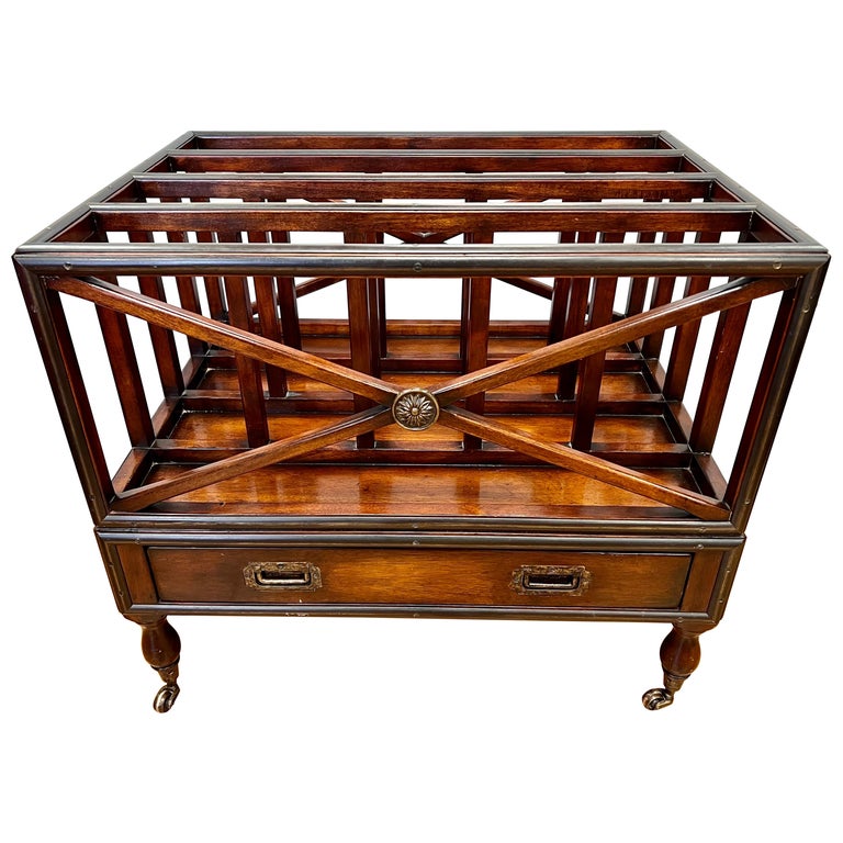 Theodore Alexander Canterbury Magazine Rack For Sale at 1stDibs
