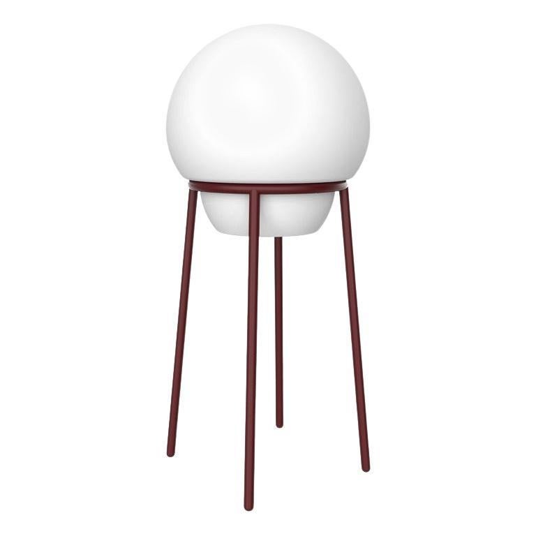 Lace Burgundy High Lamp 50 by MOWEE For Sale at 1stDibs