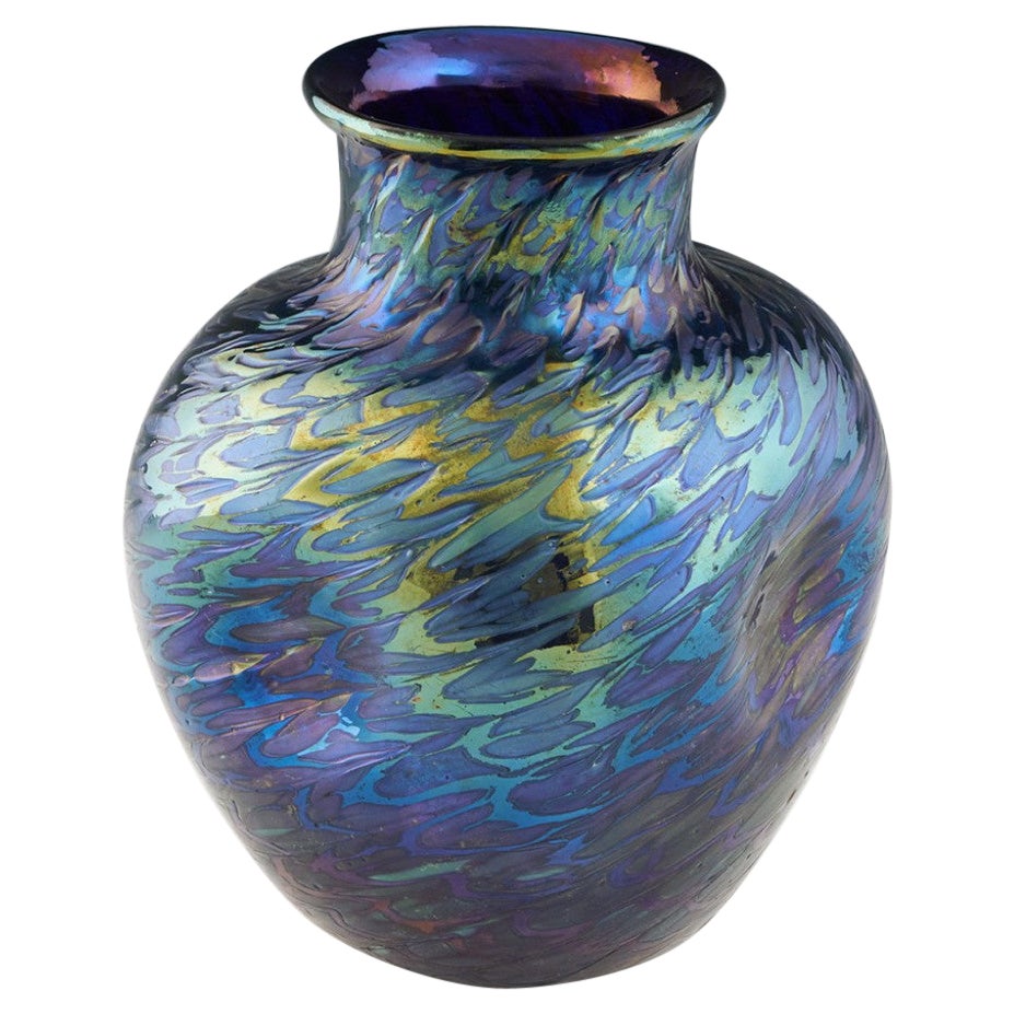 Kralik Fish Scales Vase, circa 1910 For Sale at 1stDibs
