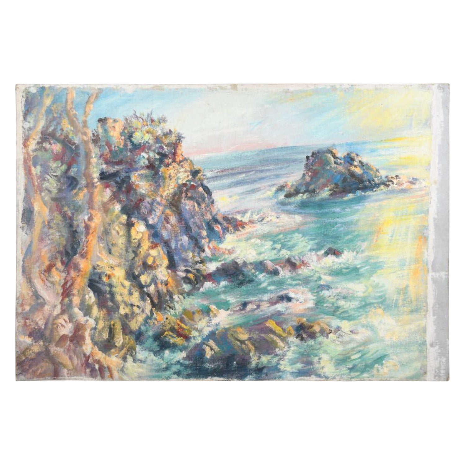 Franz Markgraf, Coastal Landscape Painting, Bauhaus 1987 1h219 For Sale ...