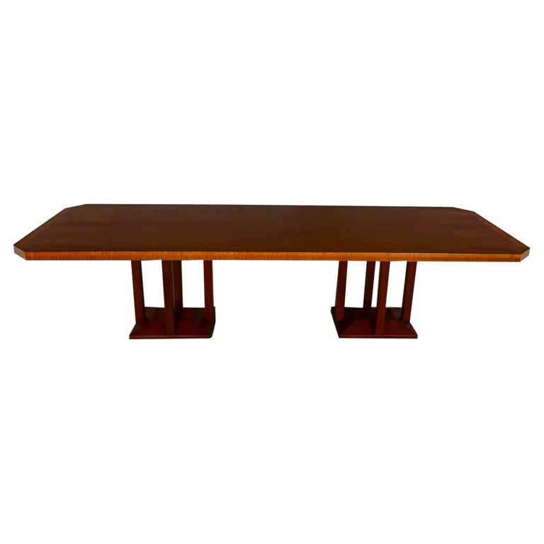 Fin du 20e siècle Grande table de salle à manger ou de conférence à ...