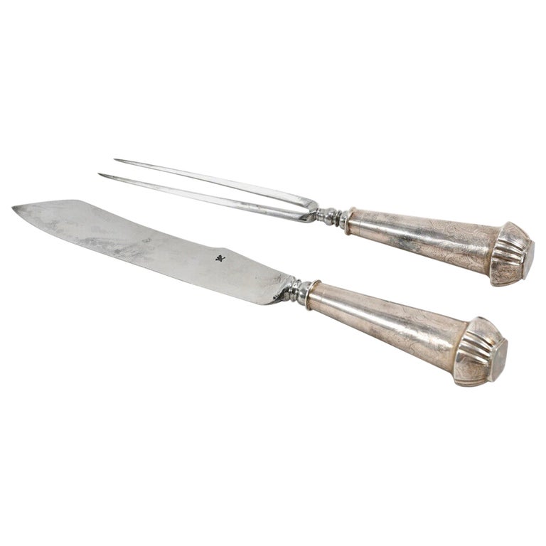 Baroque Sharp-Edged Cutlery with Silver Handles, 17th/18th Century ...