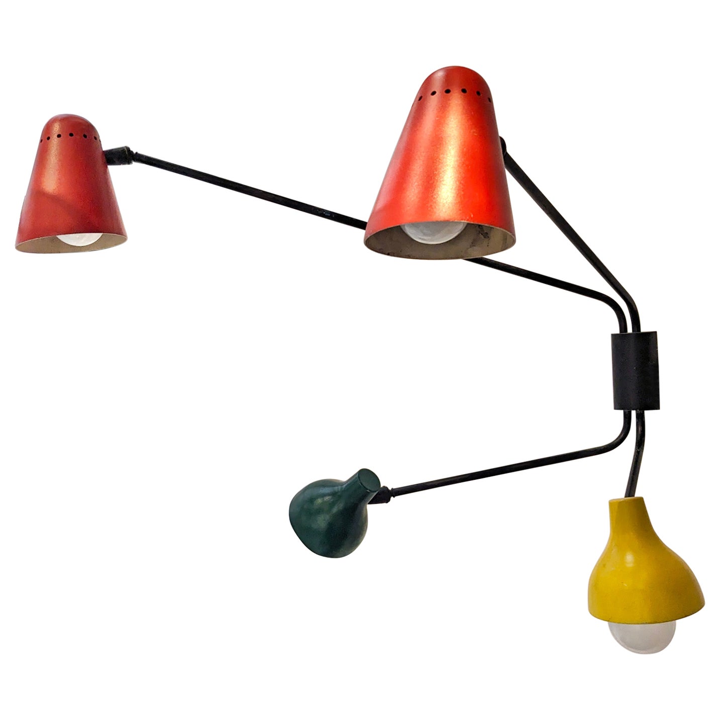 Rare Pair of Wall Lights by Robert Mathieu For Sale at 1stDibs