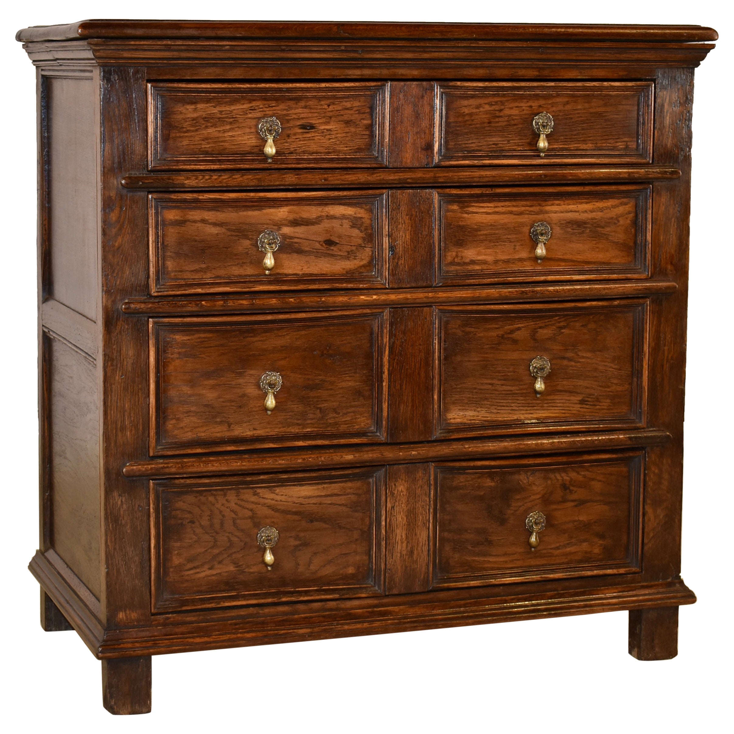 C. 1700 English Geometric Chest of Drawers at 1stDibs | oak chest of ...