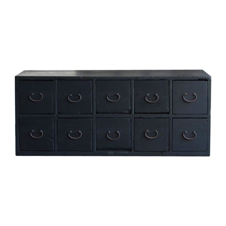 Japanese Antique Wooden Drawer/1820-1912/Edo-Meiji Period/Tv Stand For ...