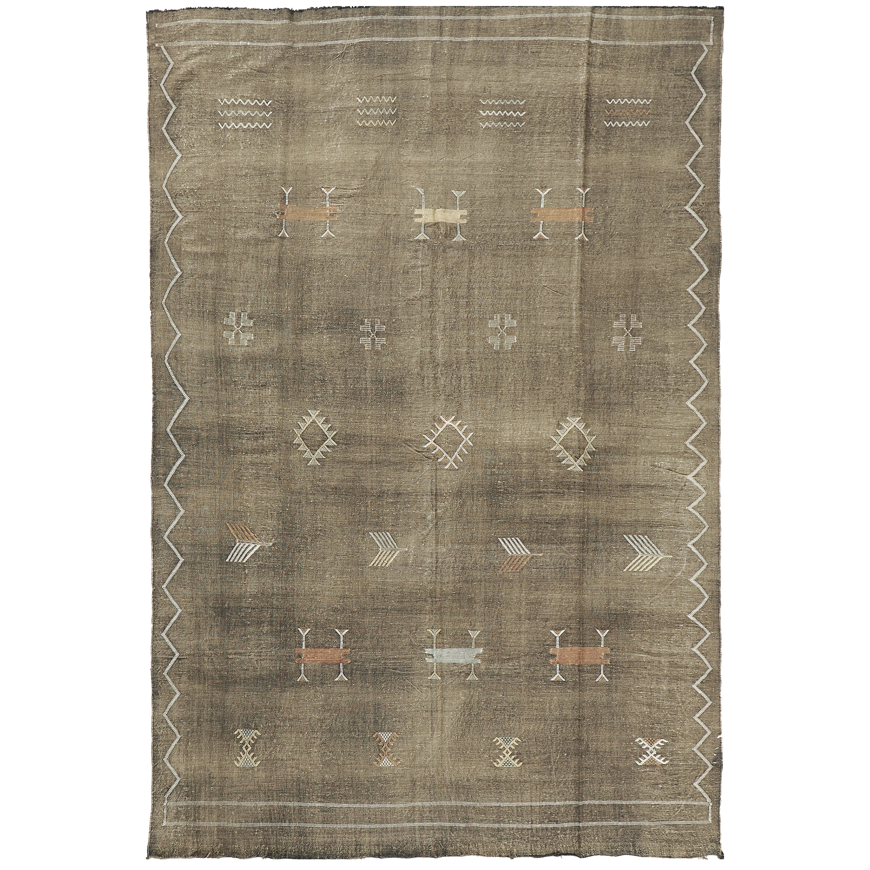 Mehraban Moroccan Kilim Tiflet Flat Weave For Sale at 1stDibs