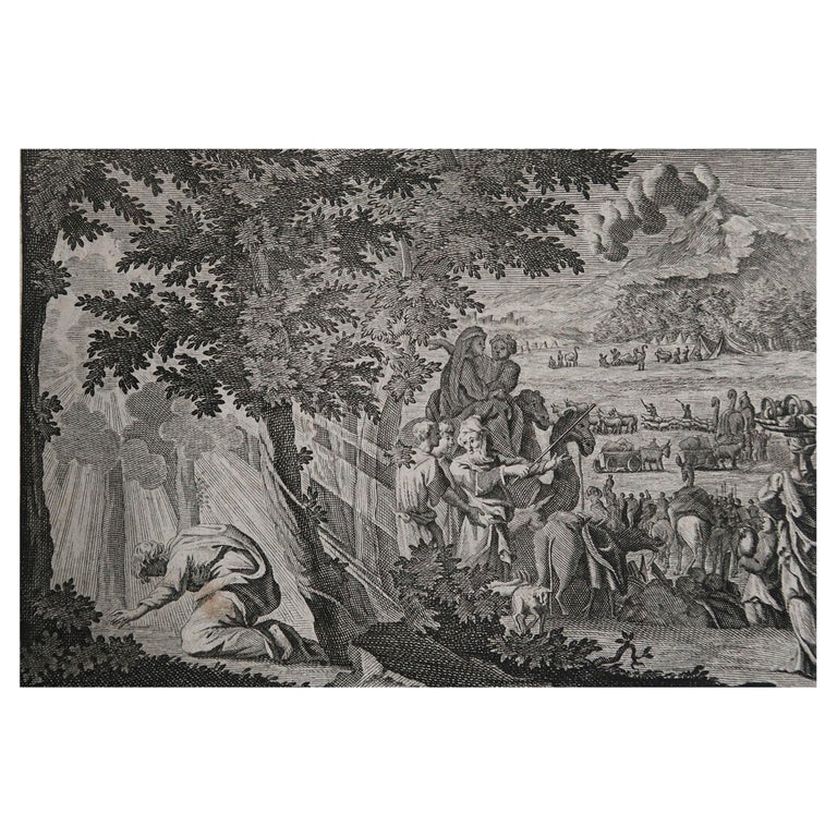 Original Antique Print after Jan Luyken, Amsterdam, Genesis XIII, 1724 ...