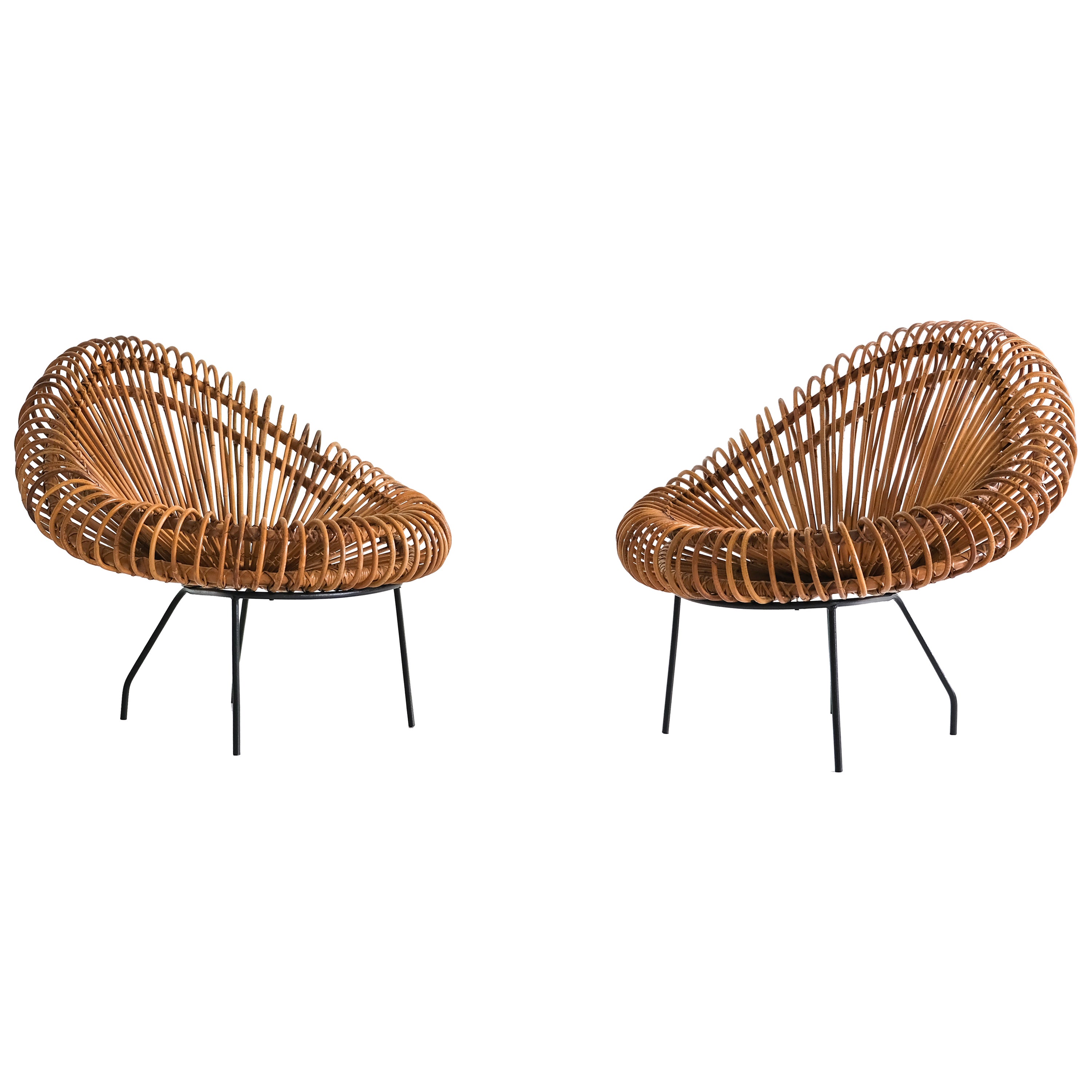 Basketware Lounge Chairs by Janine Abraham and Dirk Jan Ron for Edition ...