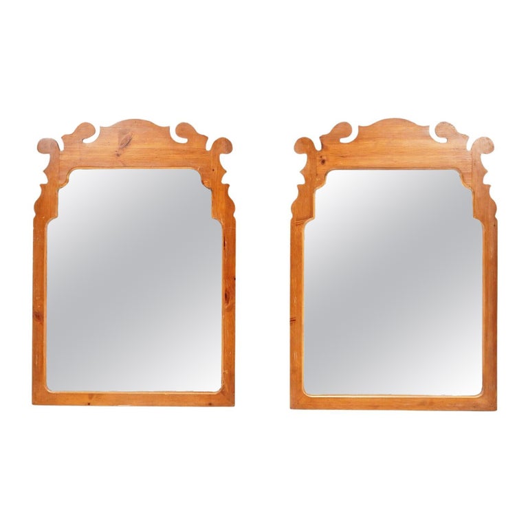 Pair of Pine Mirrors For Sale at 1stDibs