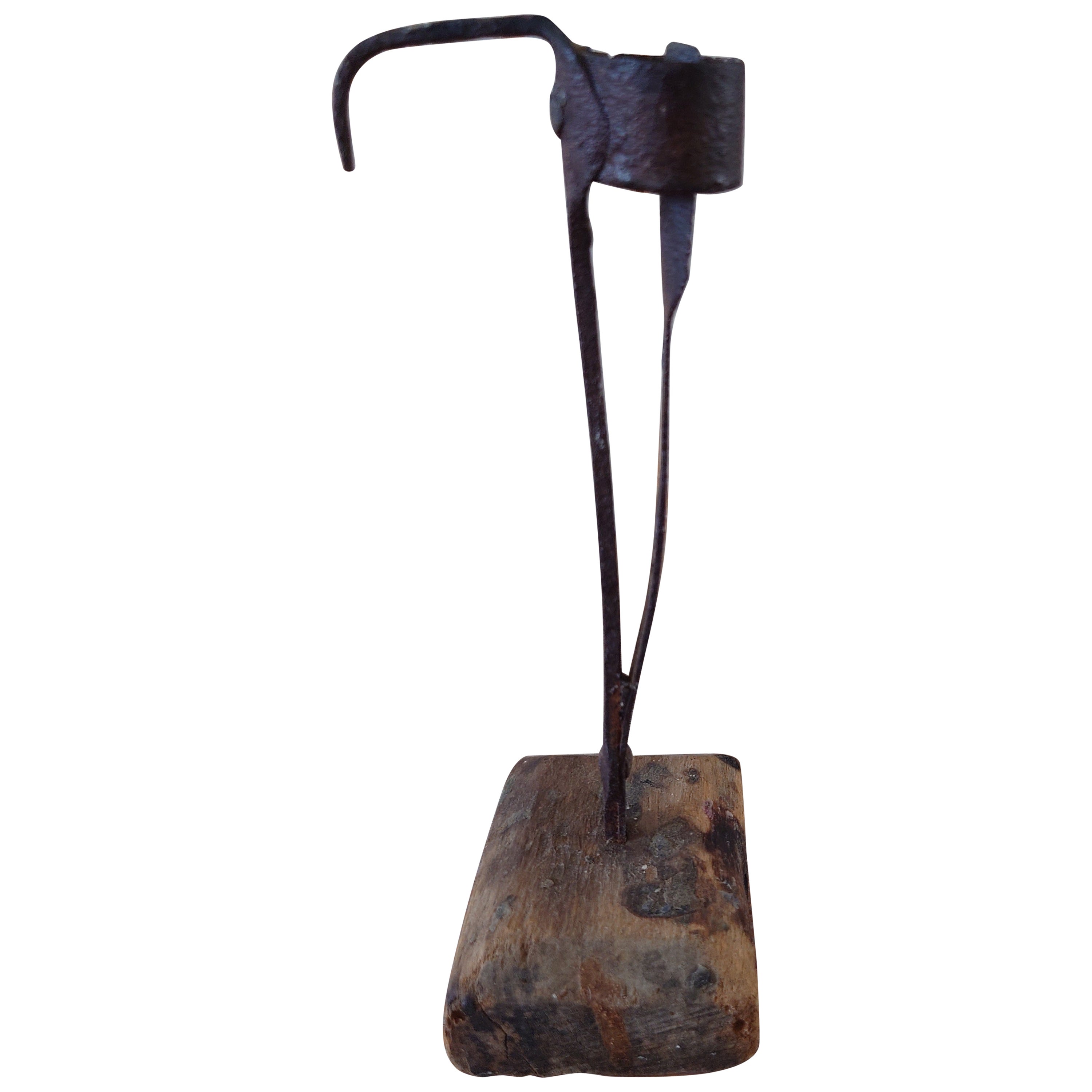 18th Century Swedish Antique Folk Art Iron Stick For Sale at 1stDibs
