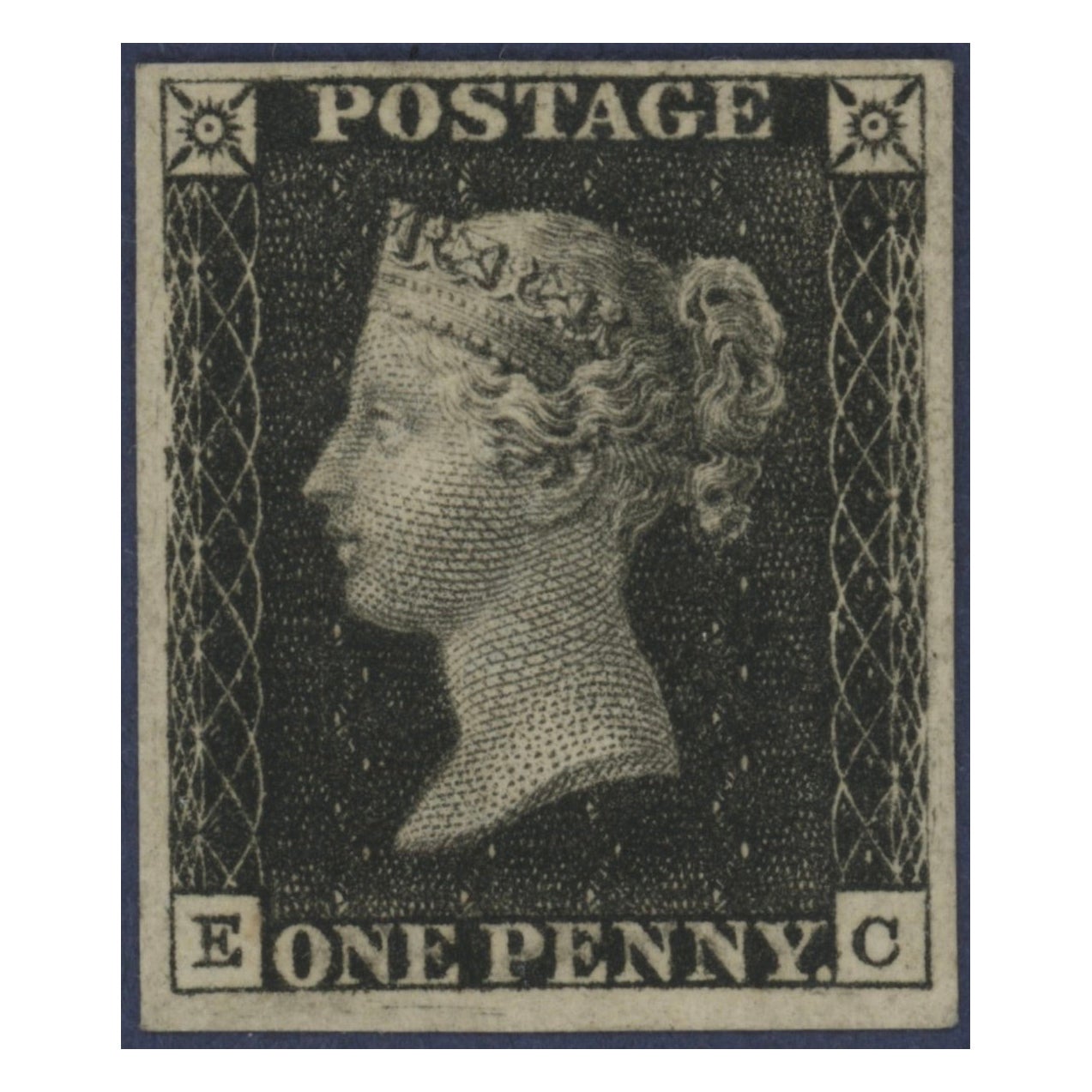 Great Britain 1840 1d Black, Plate 1a, SG2 Antique Postage Stamp For ...