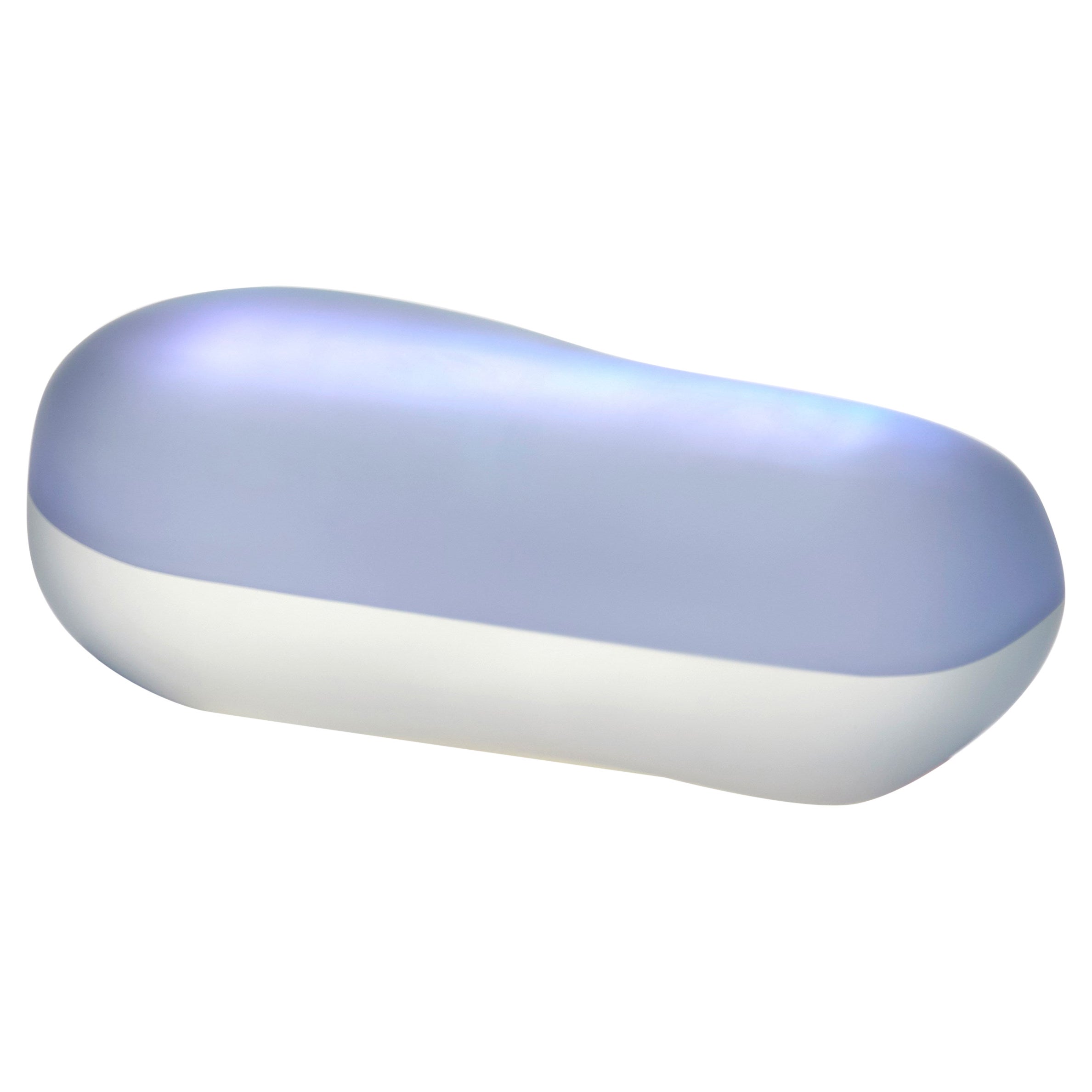 Moon Rock i, a Clear and Iridescent Glass Rock / Pebble Sculpture by ...