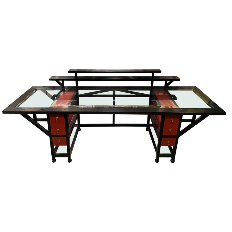 Custom Aesthetic Design Desk or Server in Cherry Wood by Paul Tuller ...