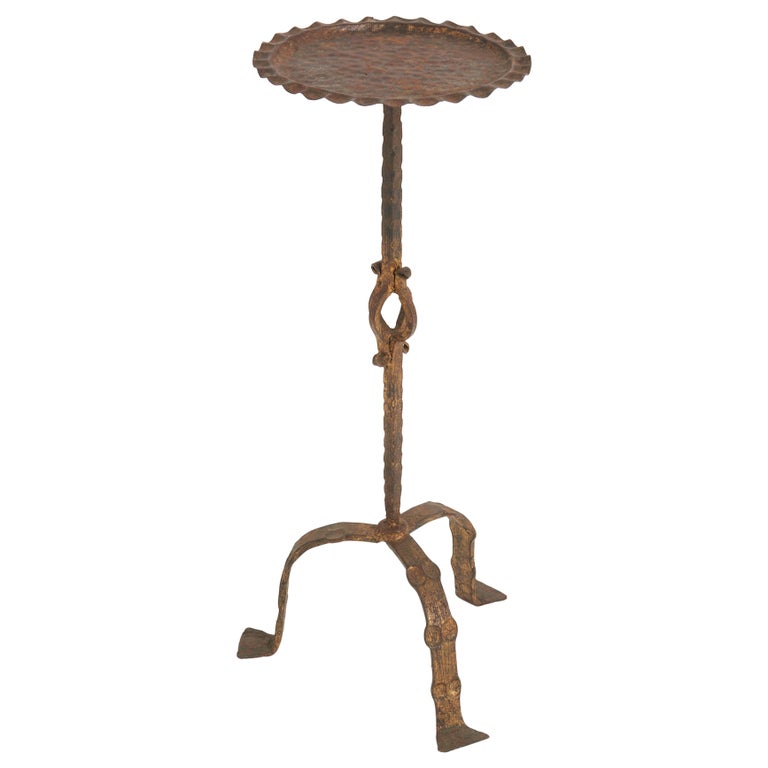 Gilt Iron Martini Table For Sale at 1stDibs