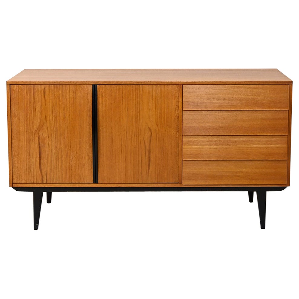 Scandinavian Sideboard with Black Details For Sale at 1stDibs