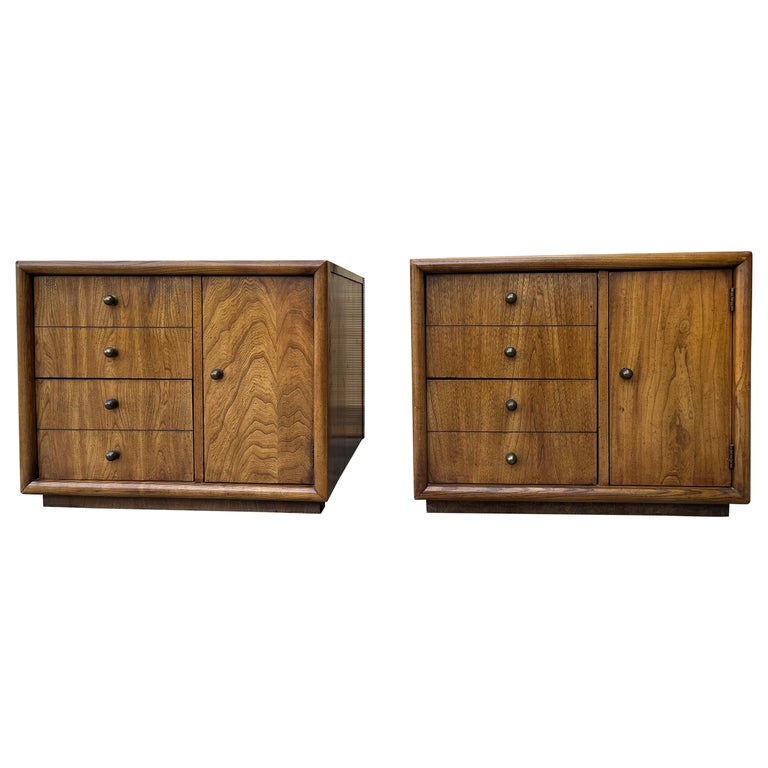 Pair of 1960s Mid-Century Modern Side Tables/Nightstands by Stanley ...