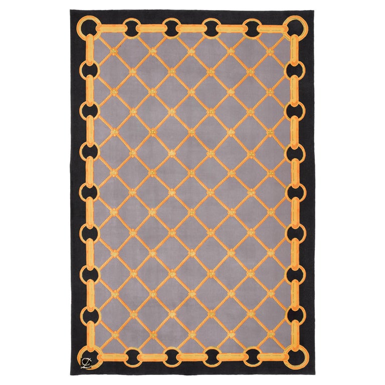 Jamie Drake, 'Chain and Rope, Gray' Rug For Sale at 1stDibs