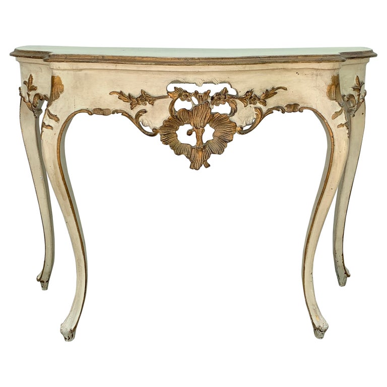 Antique French Provincial Louis XV Console Table For Sale at 1stDibs