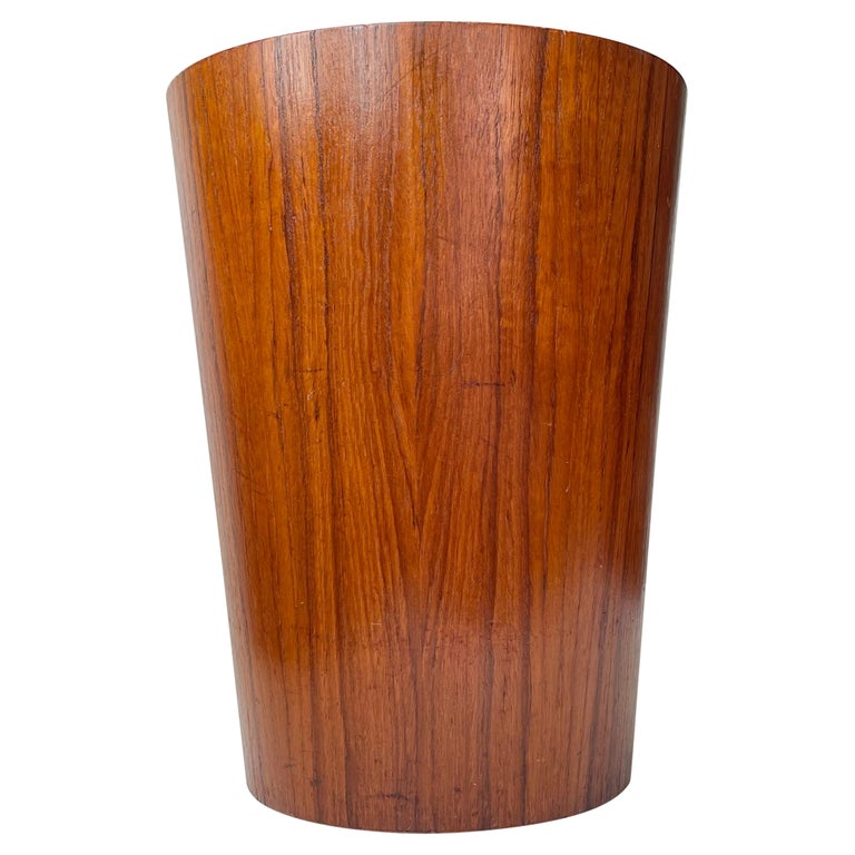 Swedish Teak Paper Waste Bin by Martin Åberg for Servex, 1960s For Sale ...