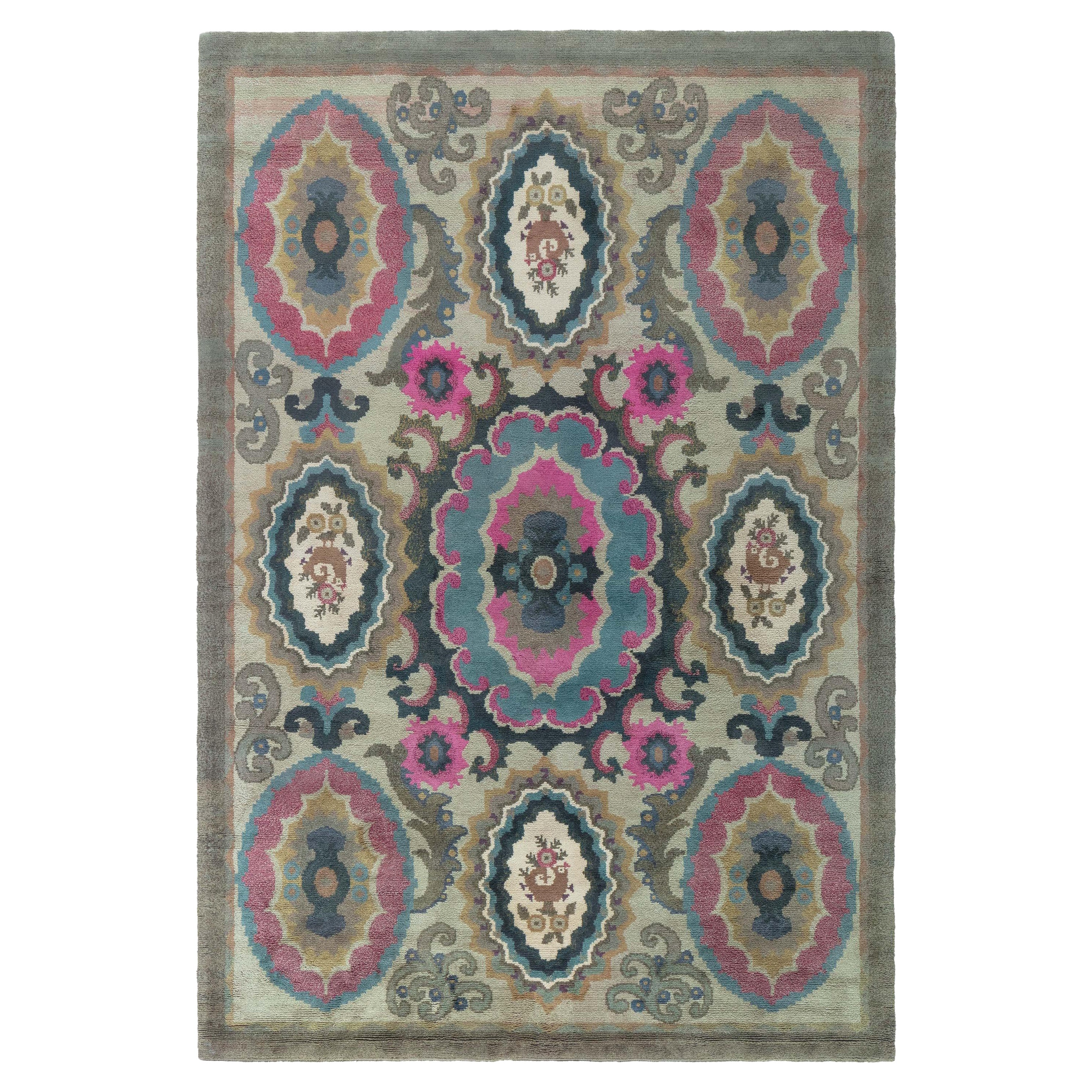 Vintage Swedish Pile Weave Rug, 1931 For Sale at 1stDibs
