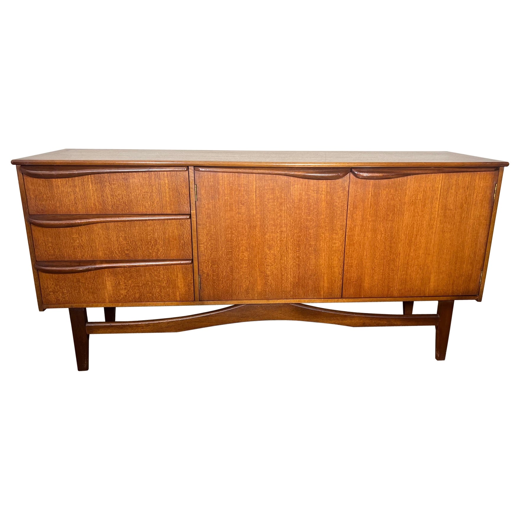 Mid-Century Modern Small 5ft Teak Credenza Made in England at 1stDibs