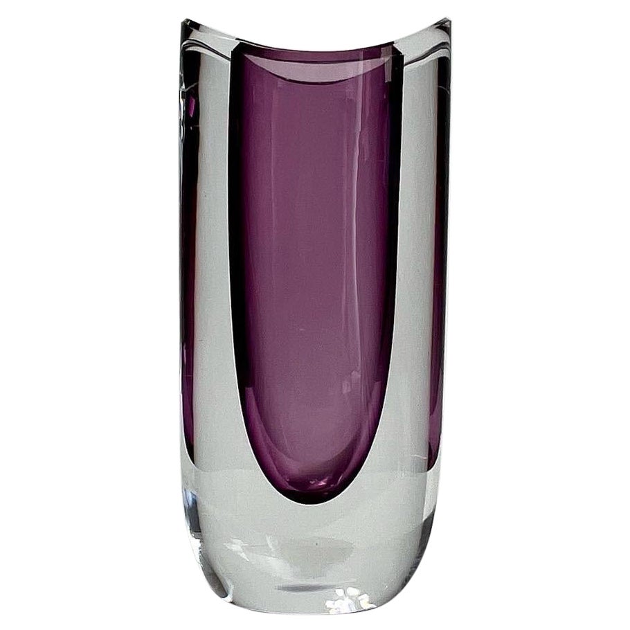 Scandinavian Purple Amethyst Sommerso Vase by Ernest Gordon for Afors ...