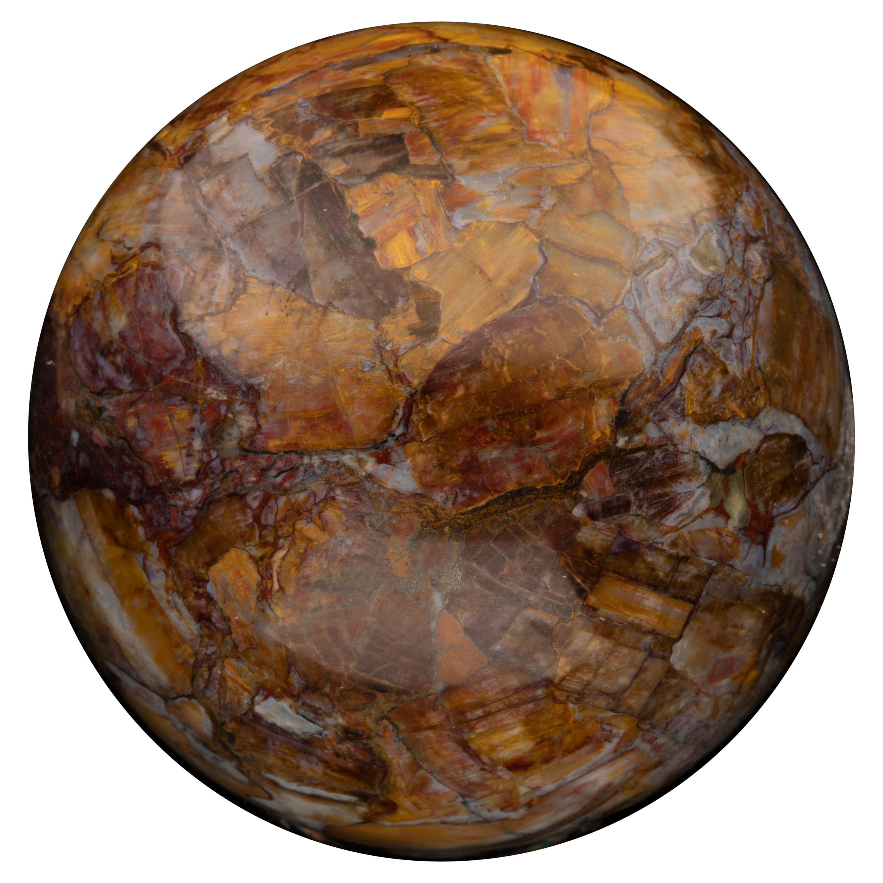 Hand Carved Pietersite Sphere from Namibia // 2.99 Lb For Sale at 1stDibs
