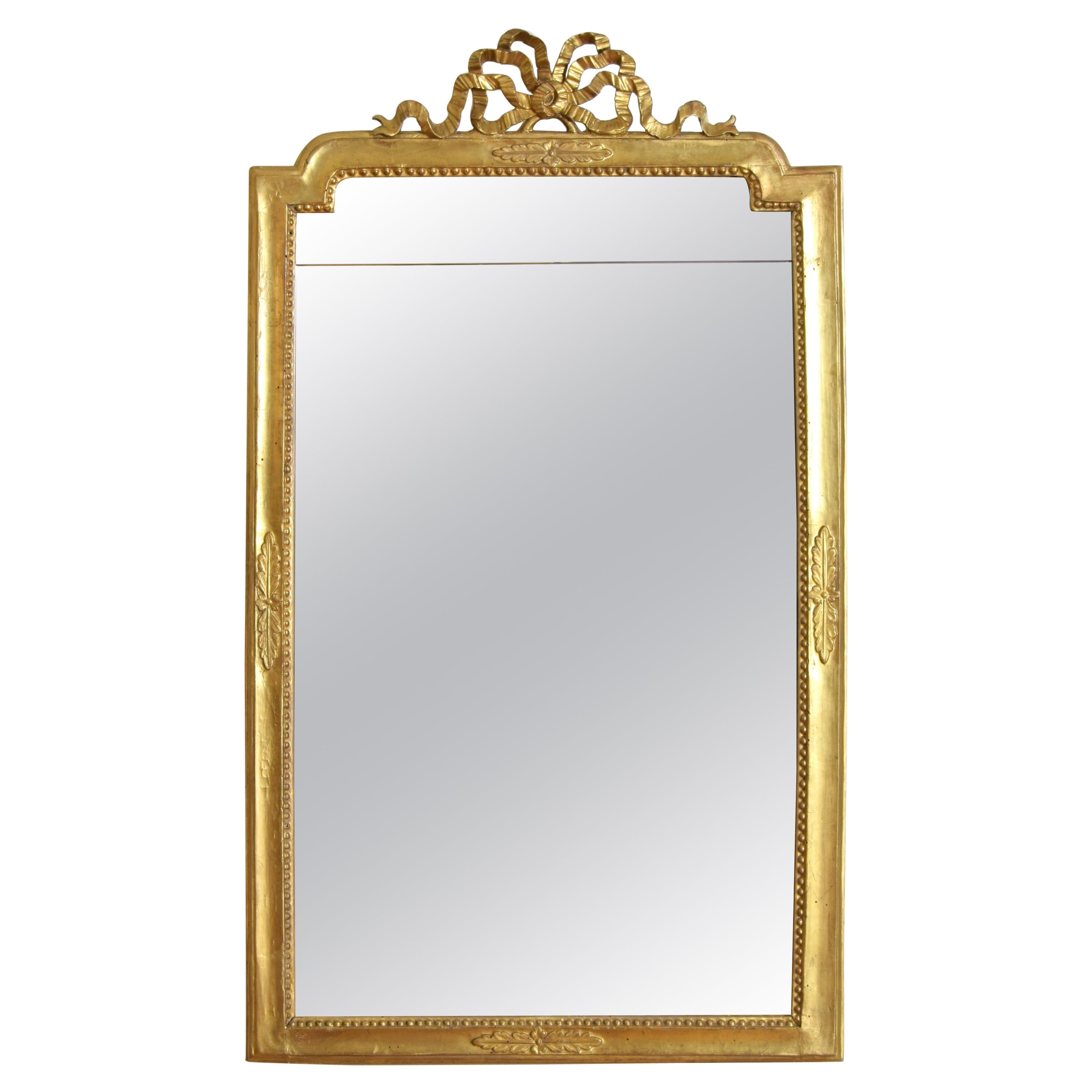 Continental Carved Giltwood Neoclassical Mirror, Early 19th Century For ...