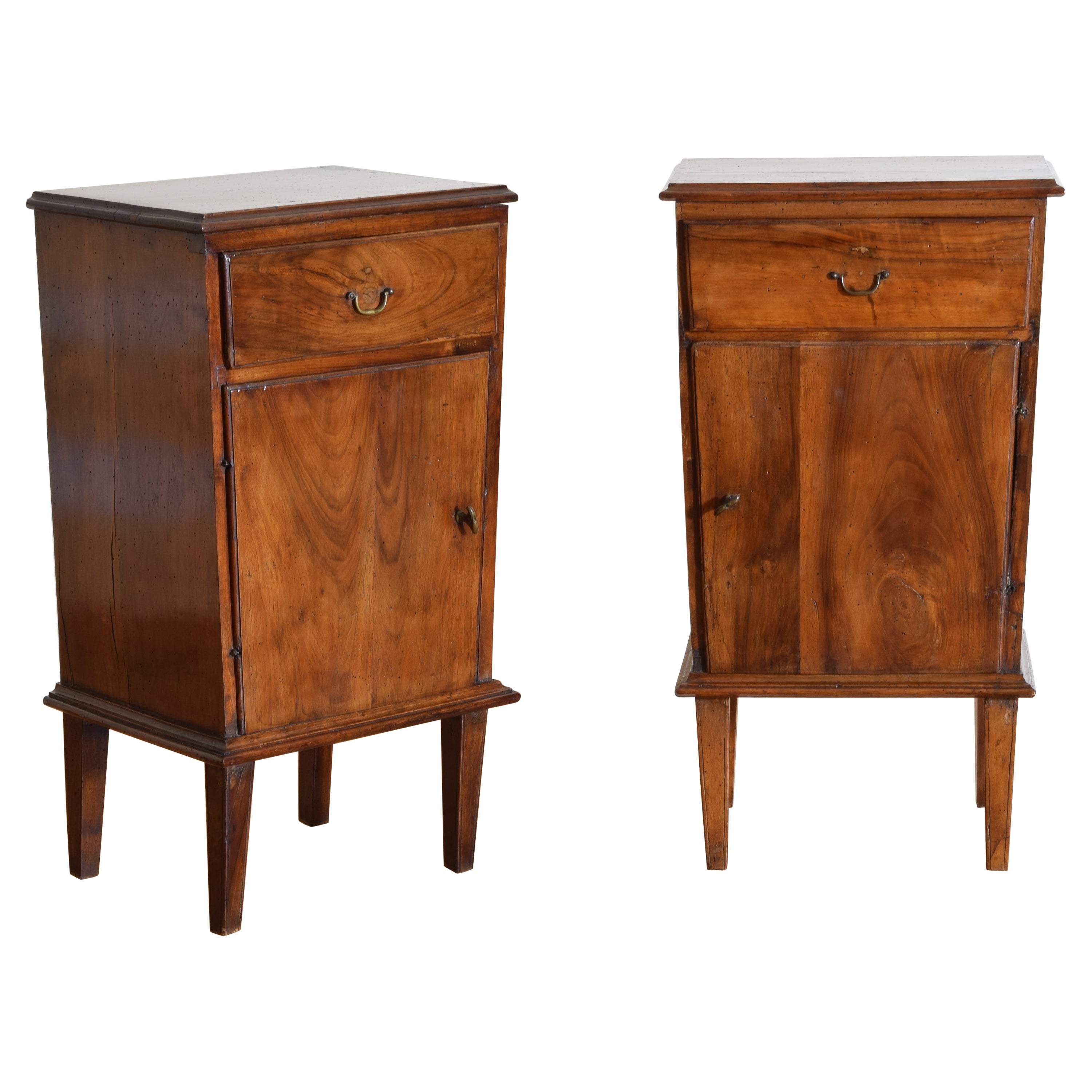 Early 19th Century Neoclassical Bedside Table, Nightstand Walnut and ...