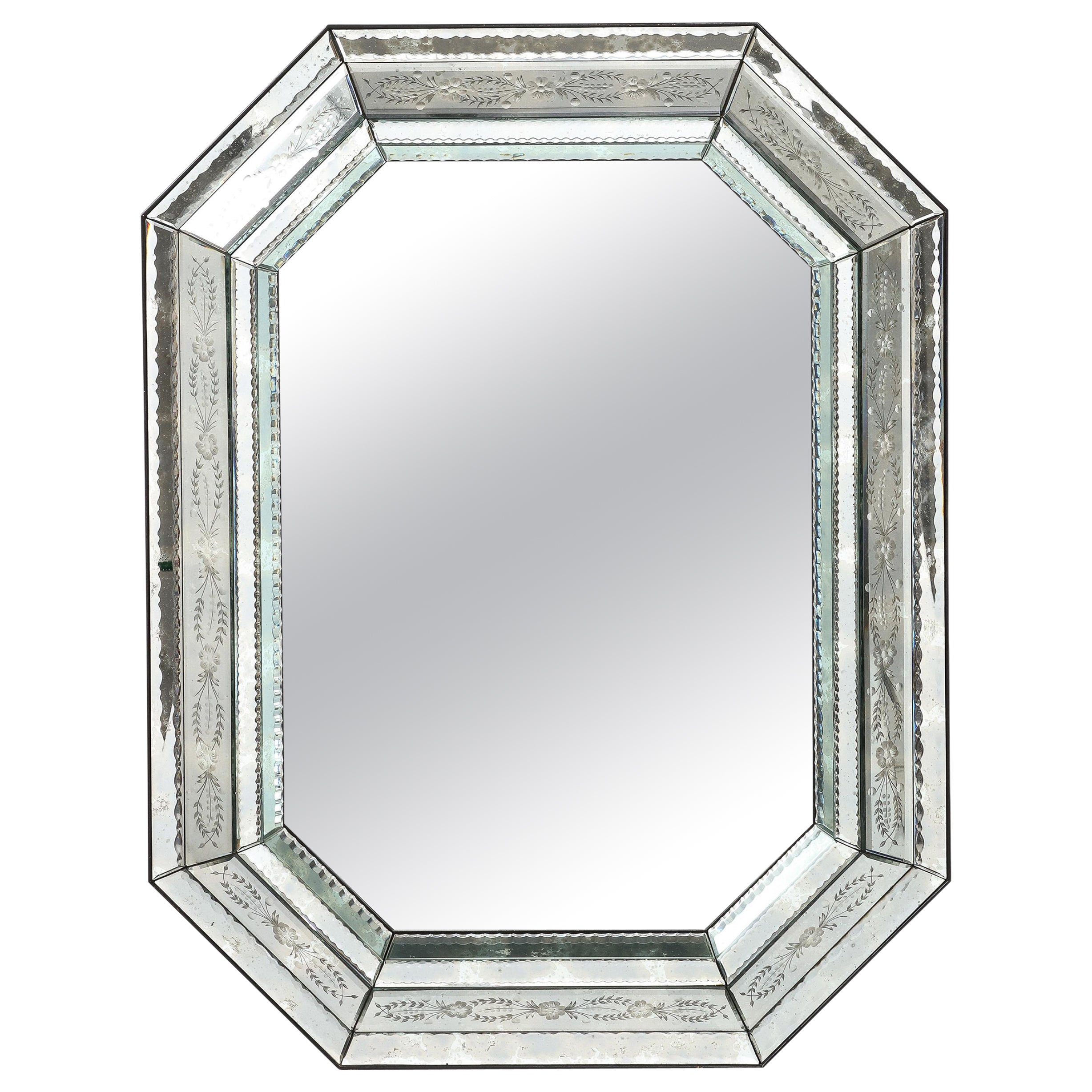 Octagonal Venetian Mirror at 1stDibs