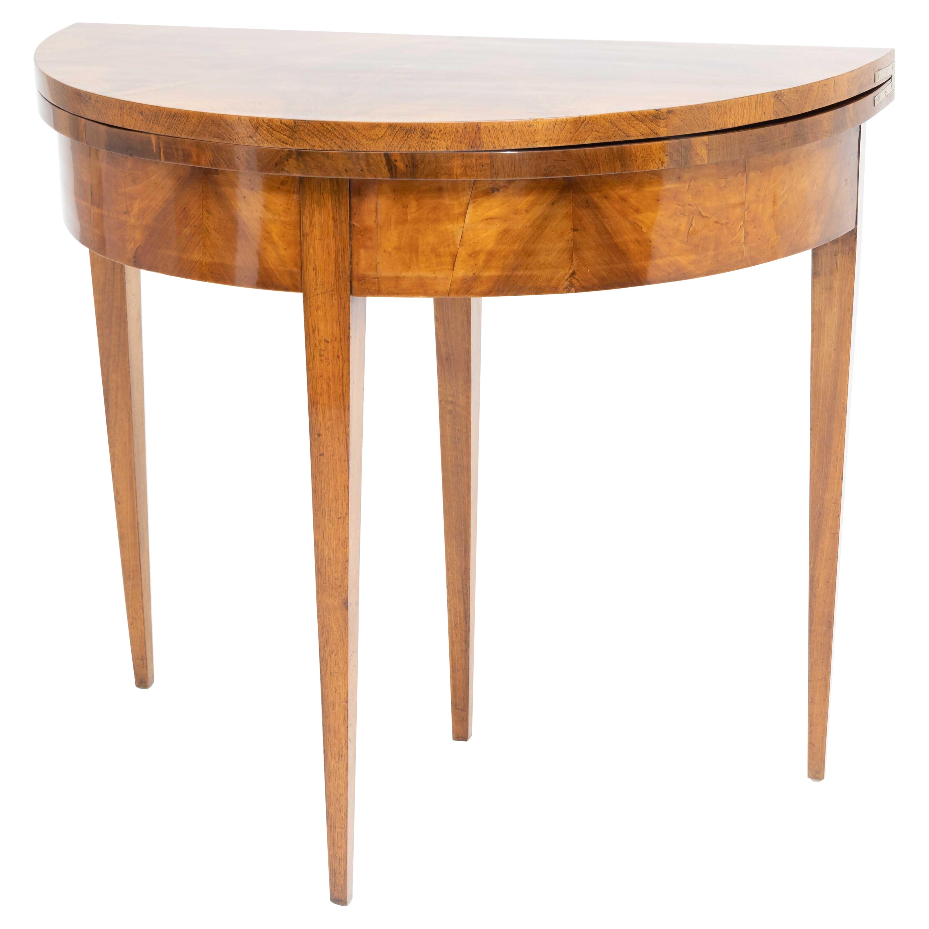 Demi Lune Console Table, Germany, Early 19th Century For Sale at 1stDibs