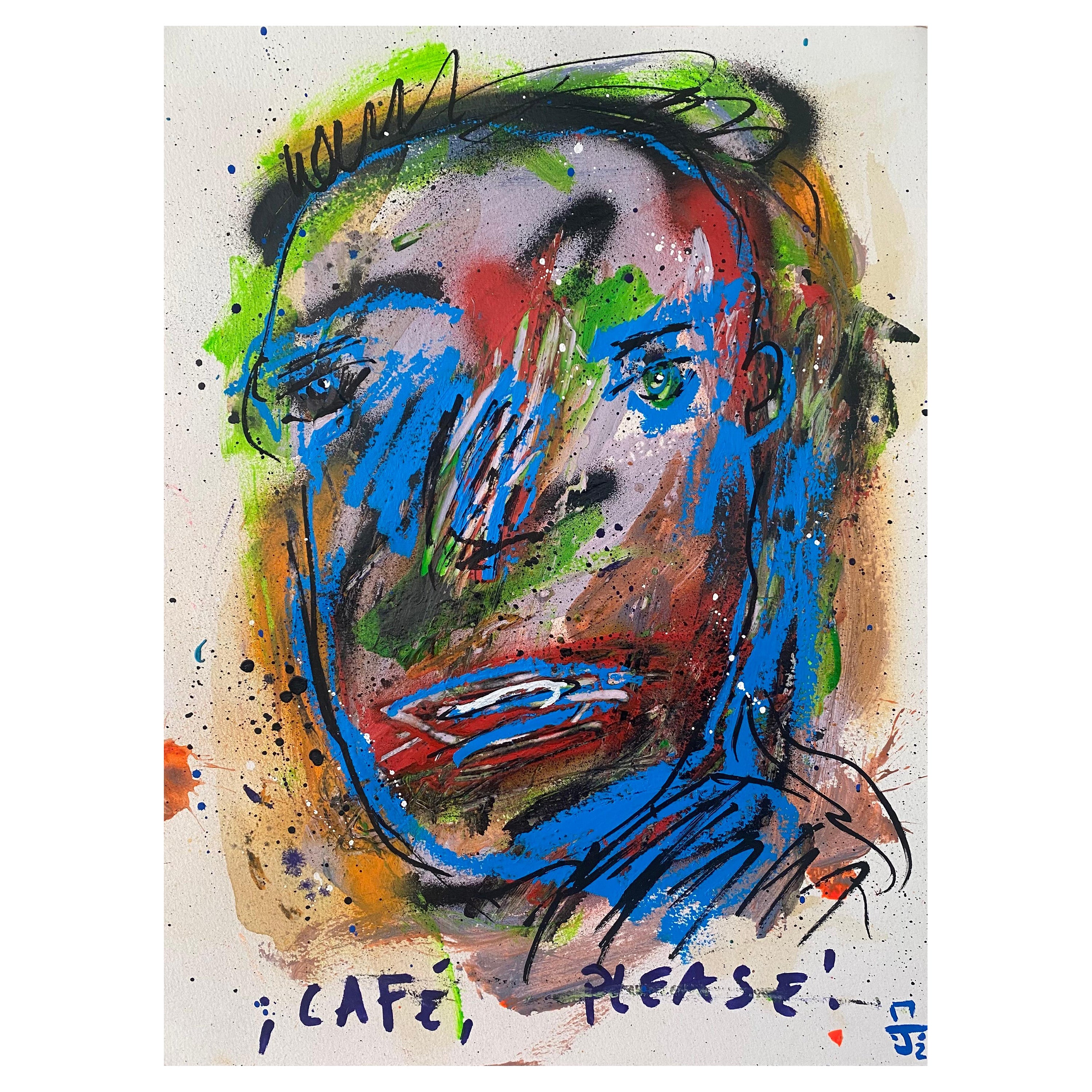 Jazzu – « Brut » Techniques mixtes sur feuille 2023 For Sale at 1stDibs