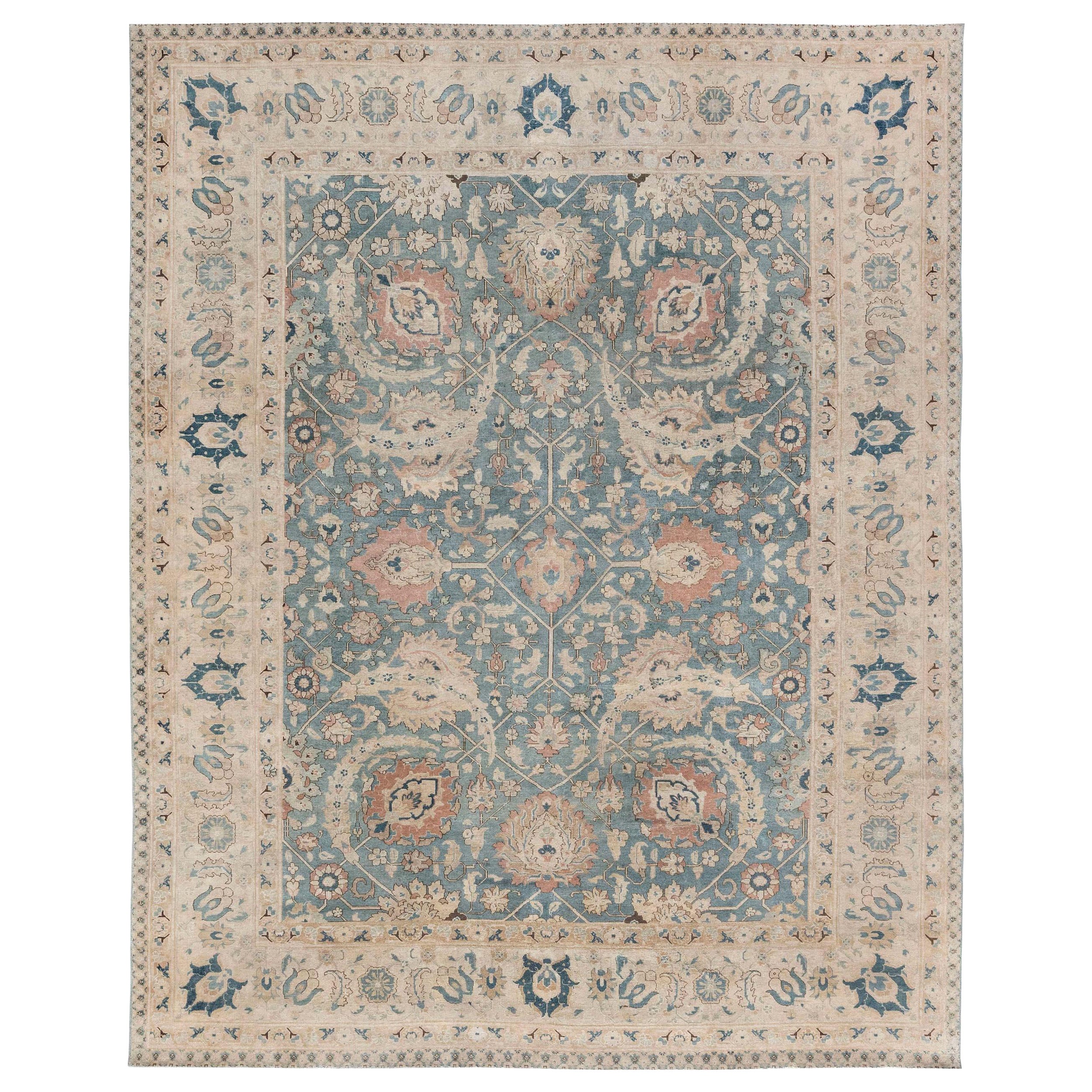 Traditional Handwoven Tabriz Persian Wool Rug, circa 1900 For Sale at ...