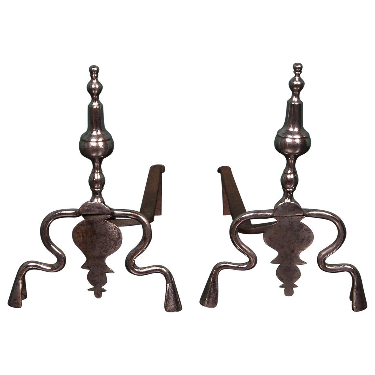 Pair of Cast Iron Fire Dogs by ‘Liberty Foy, St Louis’ at 1stDibs | dog ...